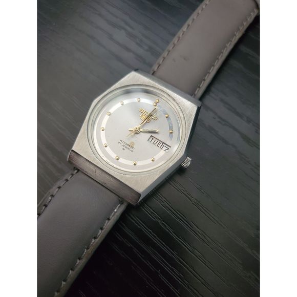 Seiko | Accessories | Rare Vintage Seiko 5 Octagon Automatic Mens ...